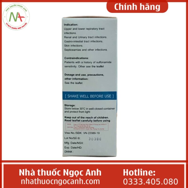 Thuốc Tolsus Suspension có tác dụng gì, giá bao nhiêu, mua ở đâu