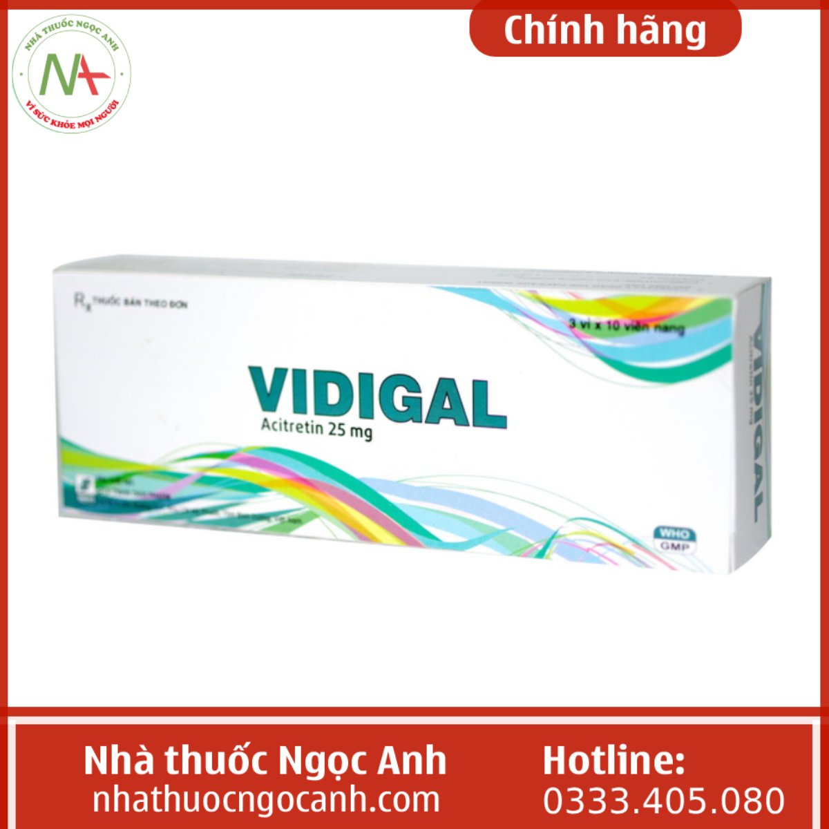 Thuốc Vidigal 25 mg có tác dụng gì, mua ở đâu, giá bao nhiêu?