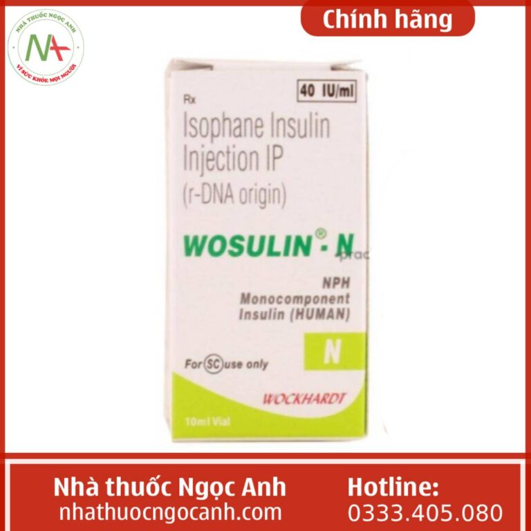 Thuốc Wosulin-N 40IU/ml là thuốc gì, giá bao nhiêu, mua ở đâu?
