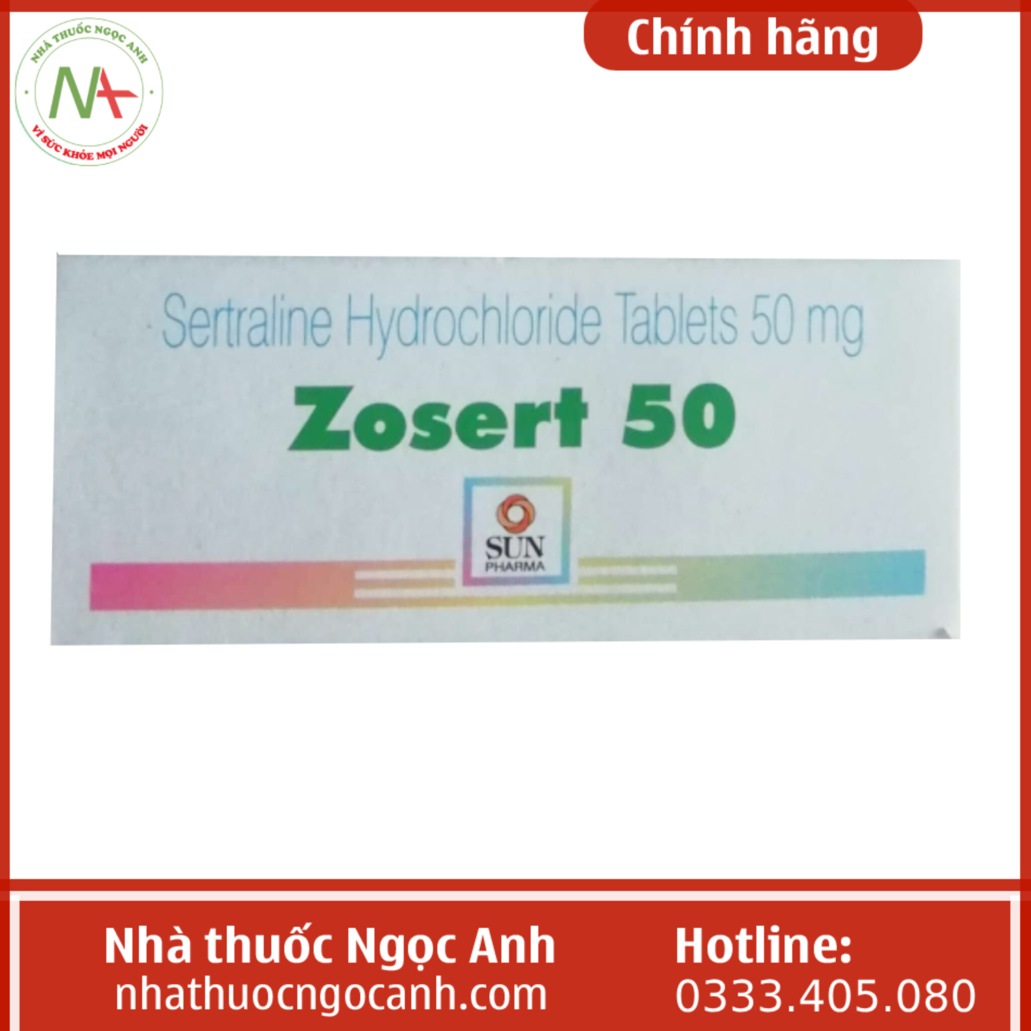 Thuốc Zosert 50 là thuốc gì, giá bao nhiêu? Mua ở đâu?