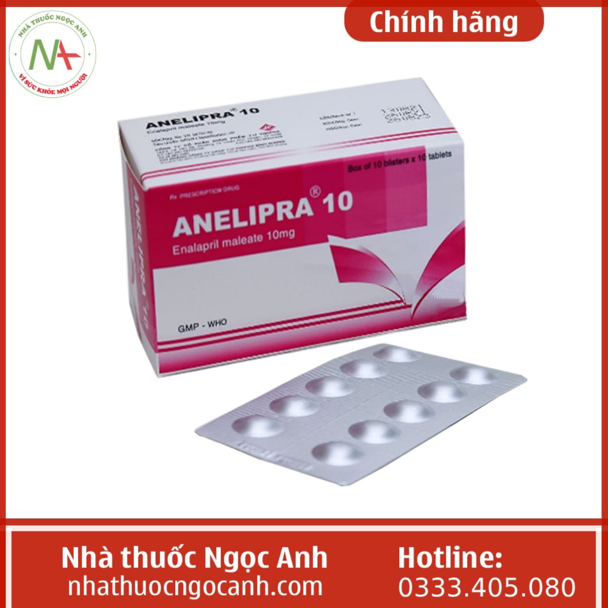 Thuốc Anelipra 10 là thuốc gì, giá bao nhiêu, mua ở đâu