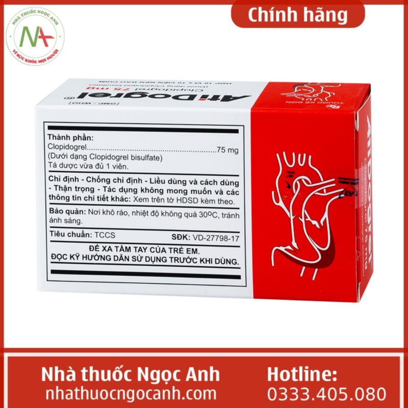 Thuốc AtiDogrel là thuốc gì, có tác dụng gì, giá bao nhiêu, mua ở đâu