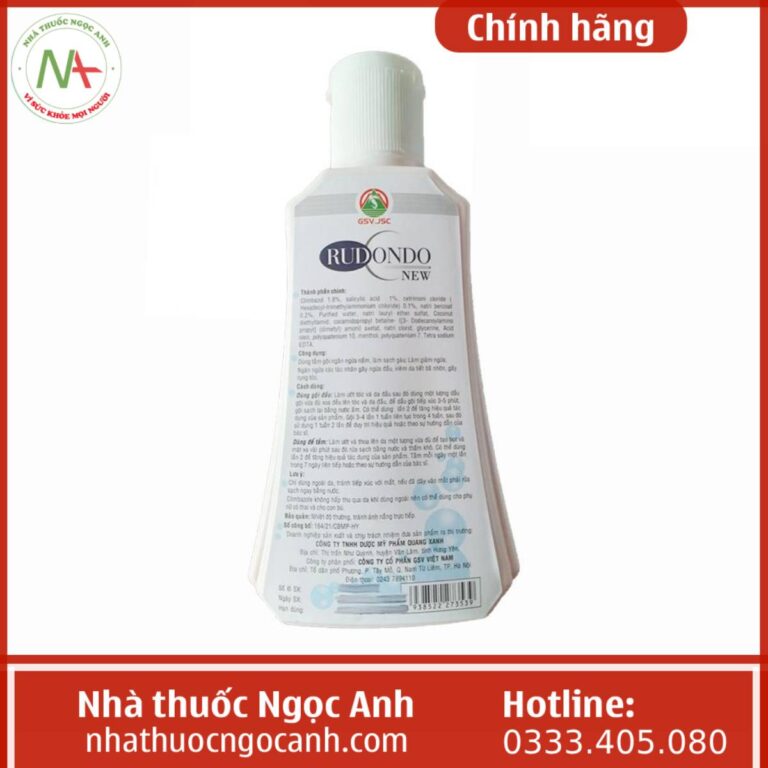 Dầu tắm gội Rudondo New 120ml có tốt không? giá bao nhiêu? mua ở đâu