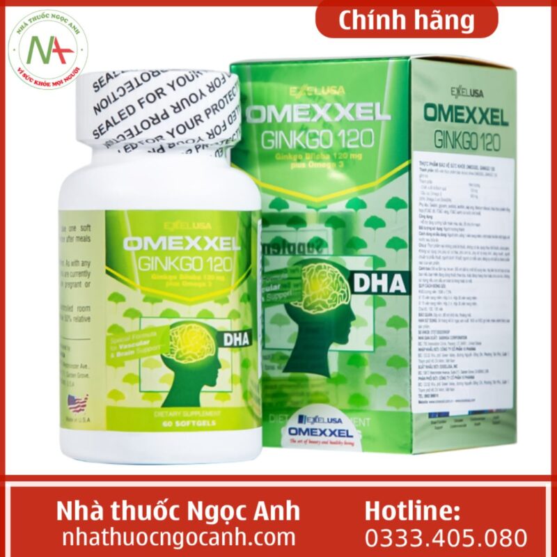 Thuốc bổ não Omexxel Ginkgo 120 có tốt không? giá bao nhiêu? mua ở đâu
