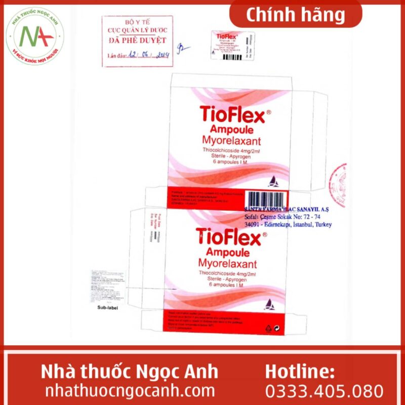 Thuốc Tioflex có tác dụng gì? giá bao nhiêu? mua ở đâu