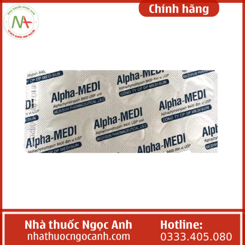 Thuốc Alpha-Medi là thuốc gì, có tác dụng gì, giá bao nhiêu? Mua ở đâu?