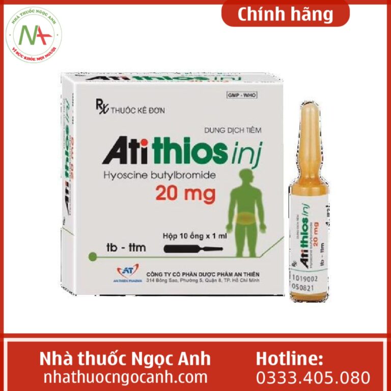 Thuốc Atithios inj 20 mg/ml là thuốc gì, có tác dụng gì, giá bao nhiêu ...