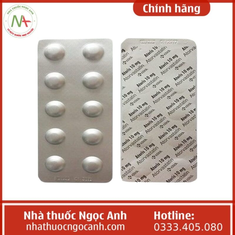 Thuốc Atoris 10 mg là thuốc gì, tác dụng, giá bao nhiêu, mua ở đâu