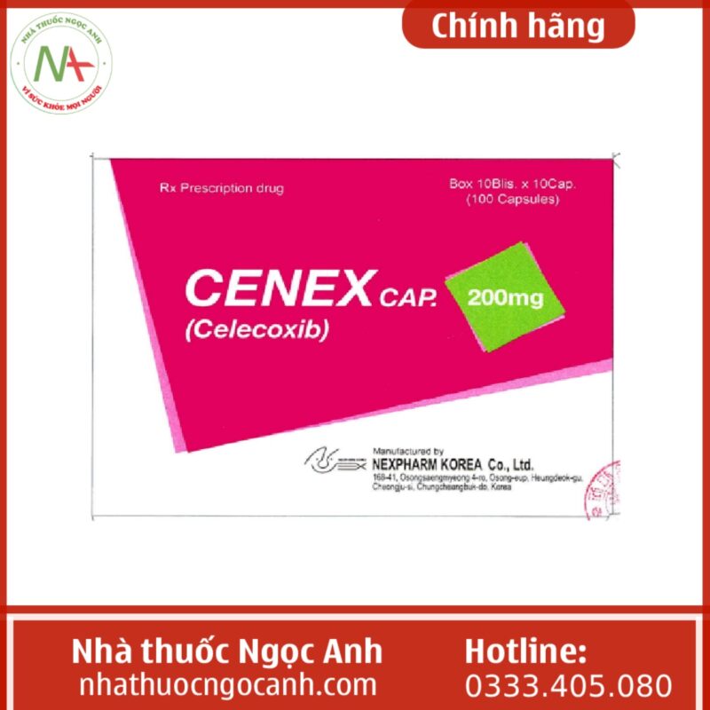 Thuốc Cenex Cap. 200mg là thuốc gì, có tác dụng, giá bao nhiêu, mua ở đâu?