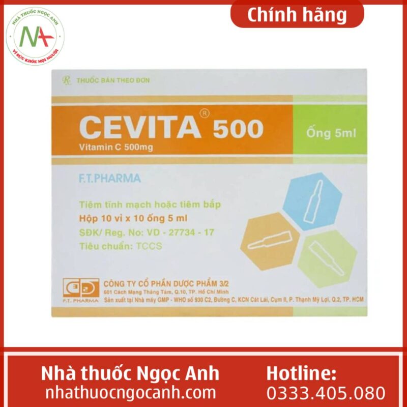 Thuốc Cevita 500 là thuốc gì, giá bao nhiêu, mua ở đâu?