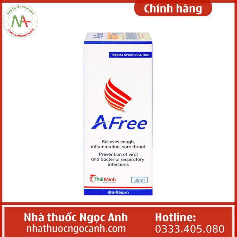 Thuốc xịt họng AFree có tốt không? Giá bao nhiêu? Mua ở đâu?