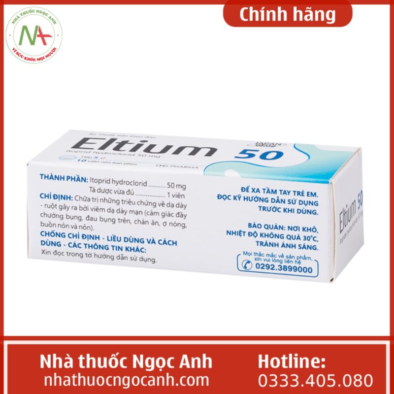 Thuốc Eltium 50 mg có tác dụng gì, giá bao nhiêu, mua ở đâu uy tín?