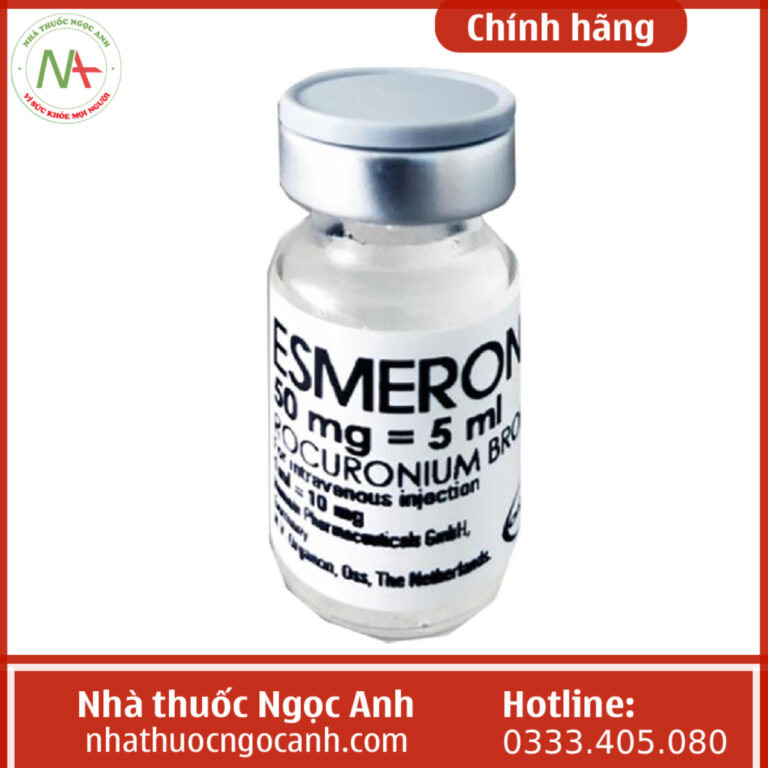 Thuốc Esmeron 50mg/5ml là thuốc gì? Giá bao nhiêu? Mua ở đâu?