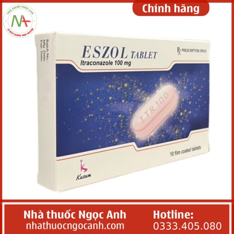 Thuốc Eszol Tablet 100mg là thuốc gì, giá bao nhiêu, mua ở đâu?