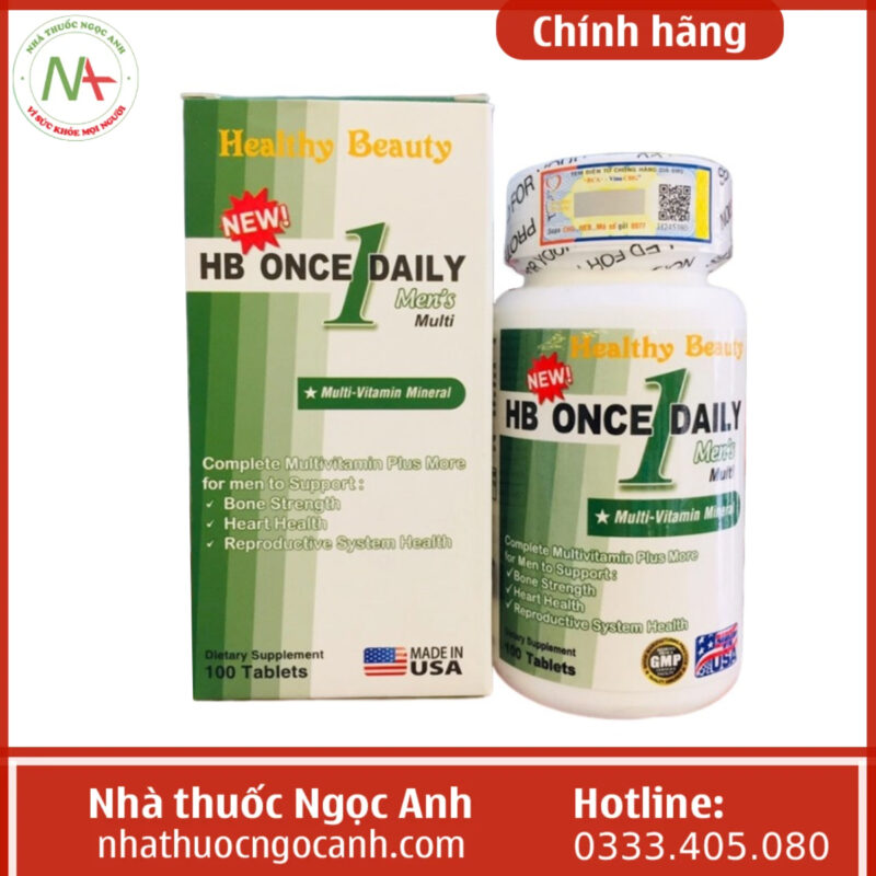 Thuốc HB Once Daily Men’s Multi có tốt không, giá bao nhiêu, mua ở đâu