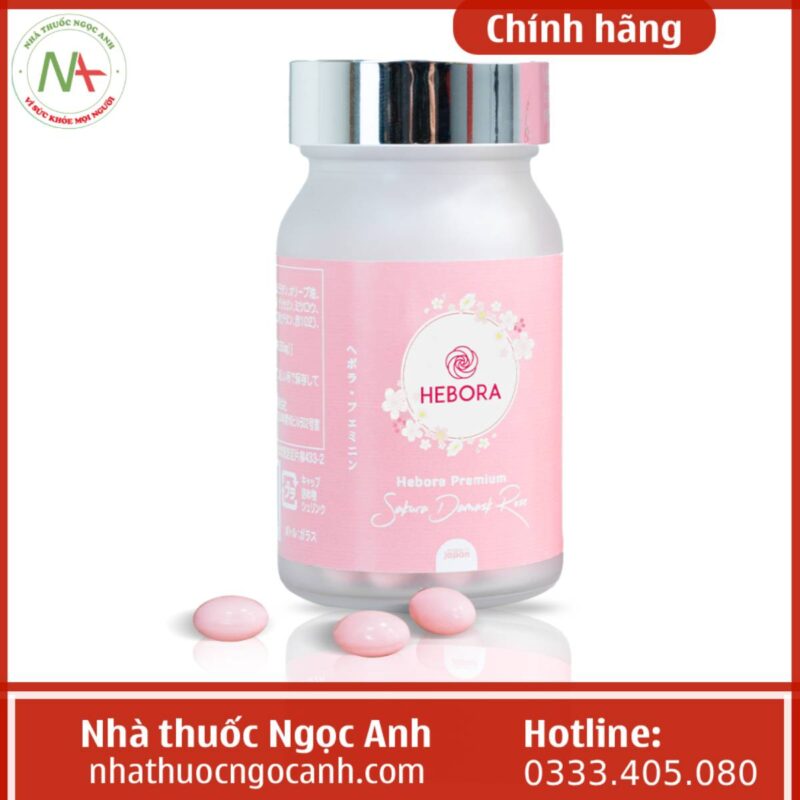 Viên uống thơm cơ thể Hebora Premium Sakura Damask Rose giá bao nhiêu ...