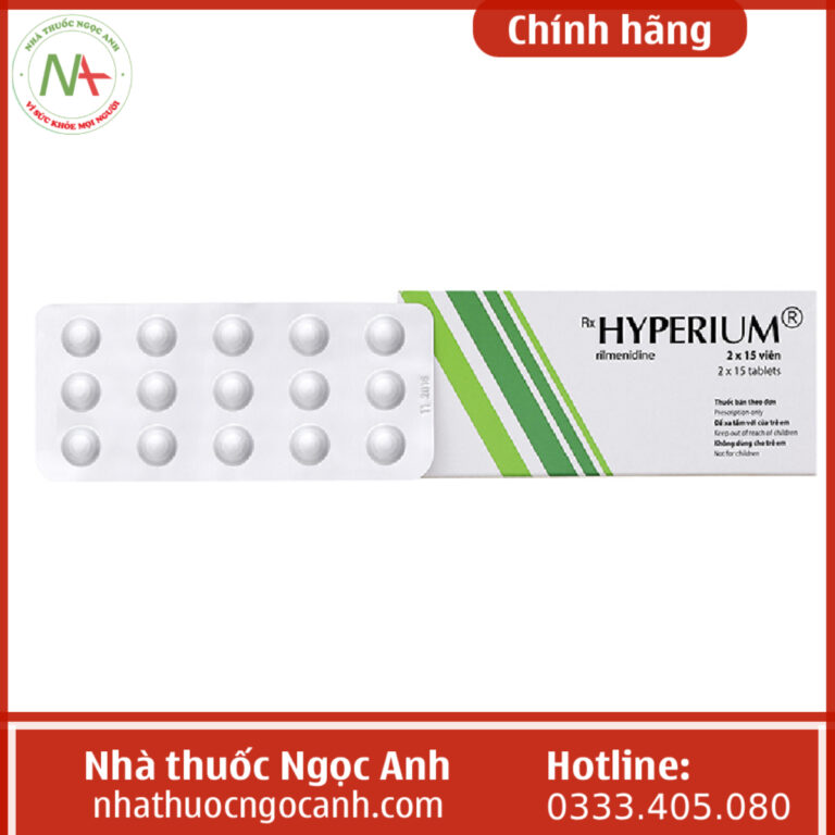 Thuốc huyết áp Hyperium thuộc nhóm nào, giá bao nhiêu? Mua ở đâu?