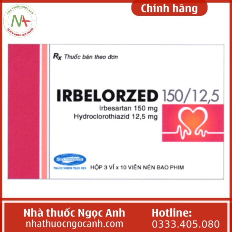 Thuốc Irbelorzed 150/12,5 có tác dụng gì, giá bao nhiêu, mua ở đâu