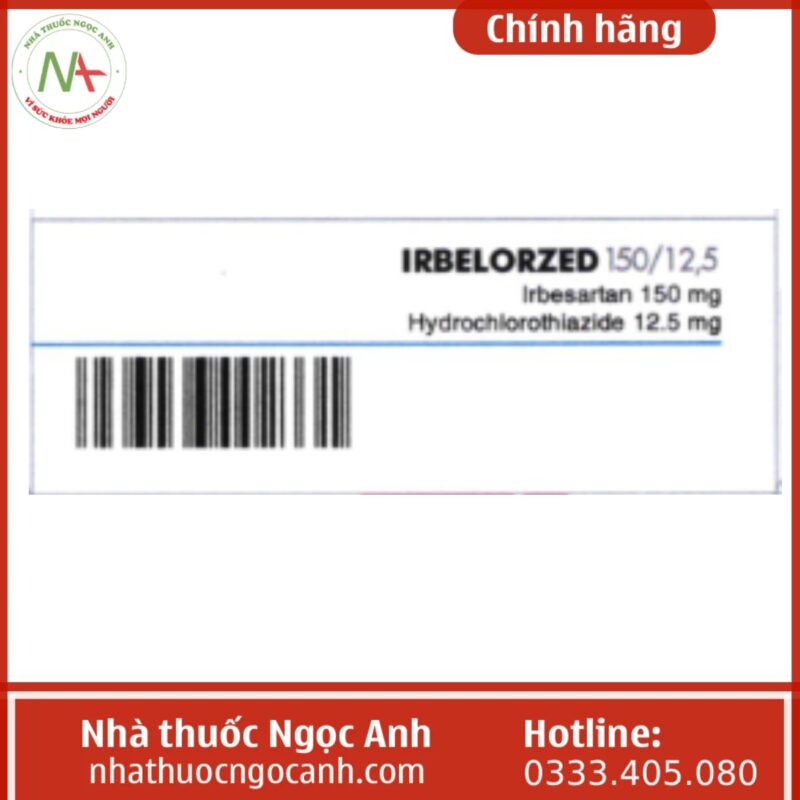 Thuốc Irbelorzed 150/12,5 có tác dụng gì, giá bao nhiêu, mua ở đâu