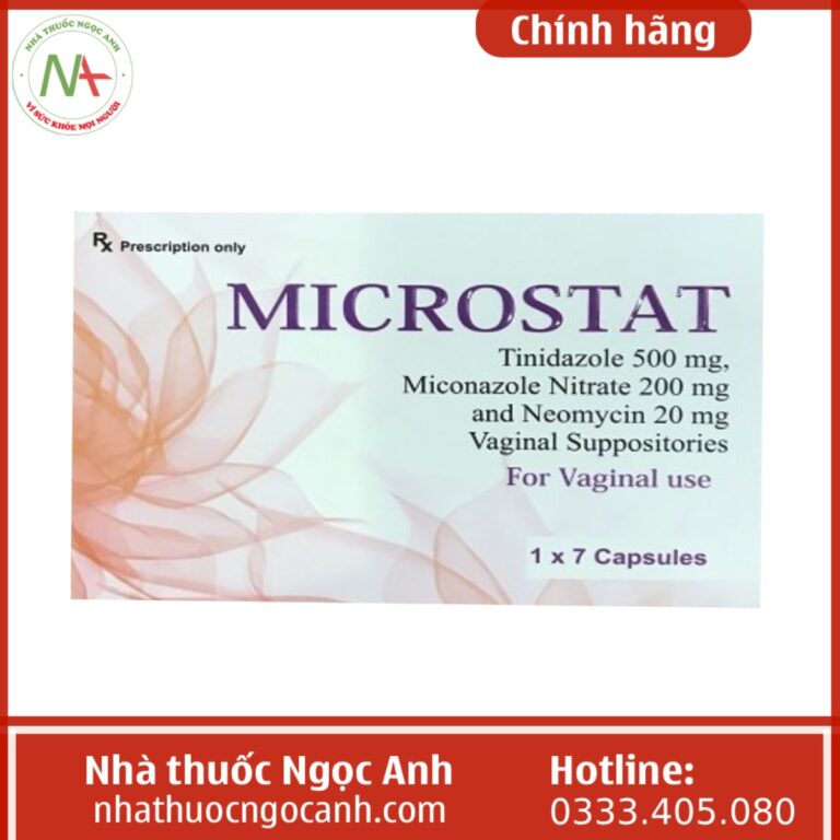 Thuốc đặt Microstat là thuốc gì, có tác dụng gì, cách dùng, giá bao ...