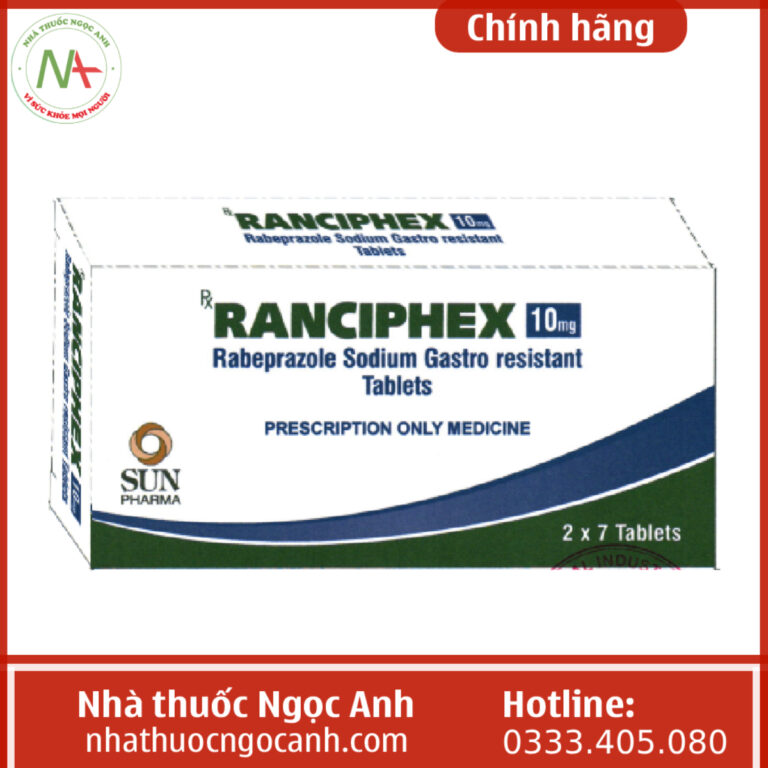 Thuốc Ranciphex 10mg uống trước hay sau ăn, giá bao nhiêu, mua ở đâu?