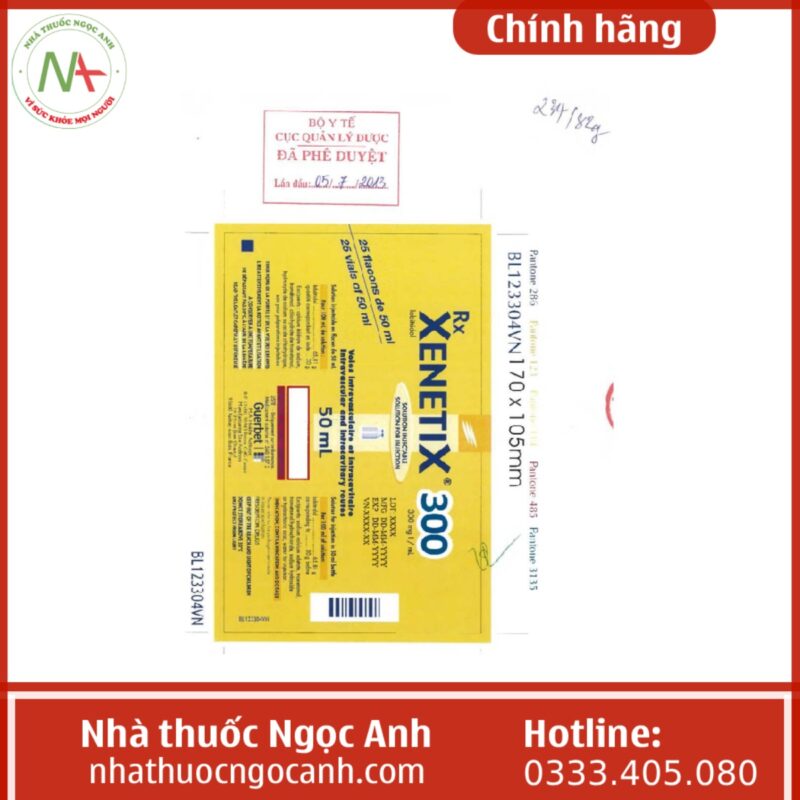 Thuốc Xenetix 300 là thuốc gì, có tác dụng gì, giá bao nhiêu, mua ở đâu?
