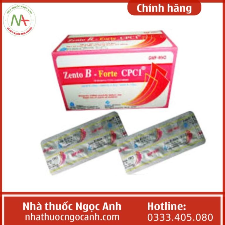 Thuốc Zento B - Forte CPC1 là thuốc gì, có tác dụng gì, giá bao nhiêu ...