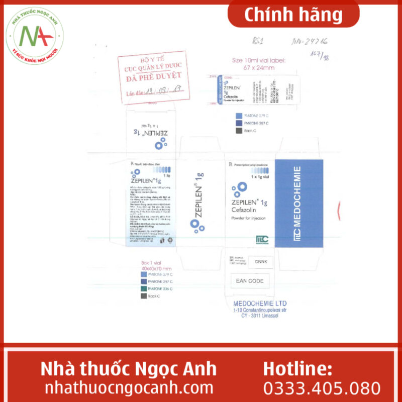 Thuốc Zepilen 1g là thuốc gì, tác dụng phụ, giá bao nhiêu, mua ở đâu?