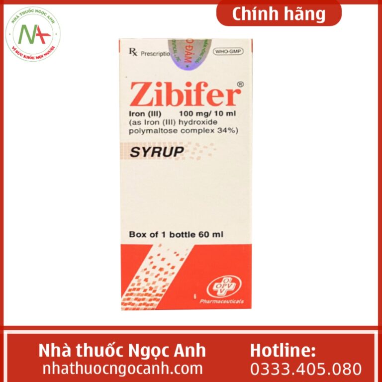 Thuốc Zibifer 100mg/10ml là thuốc gì, có tác dụng gì, giá bao nhiêu ...