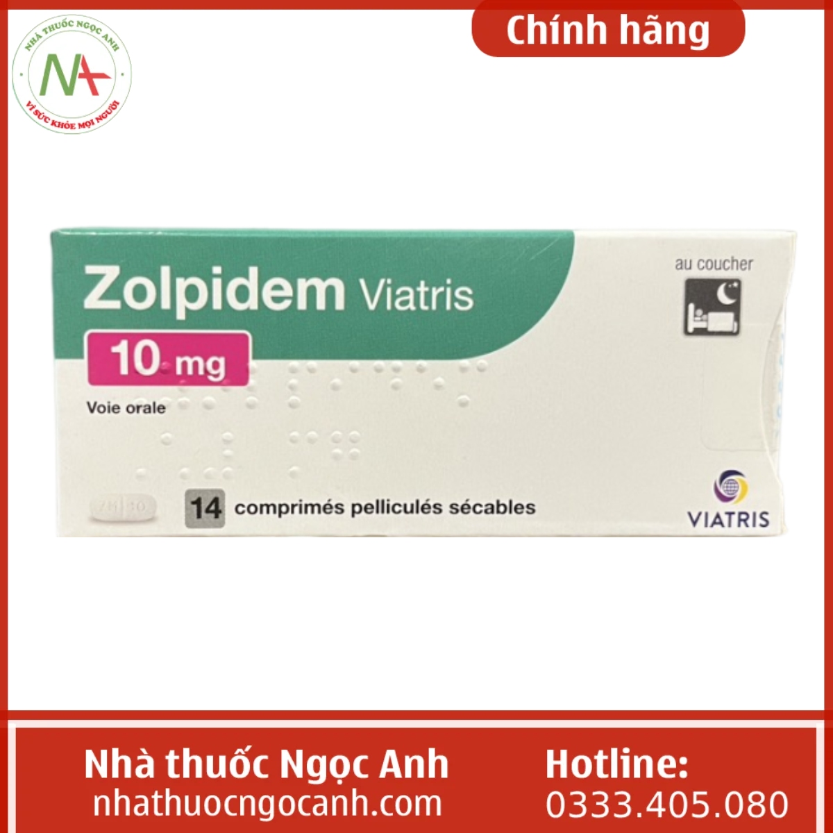 Thuốc Zolpidem Viatris 10mg là thuốc gì, giá bao nhiêu, mua ở đâu