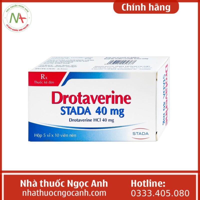 Drotaverin là thuốc gì, có tác dụng gì, cơ chế tác dụng?