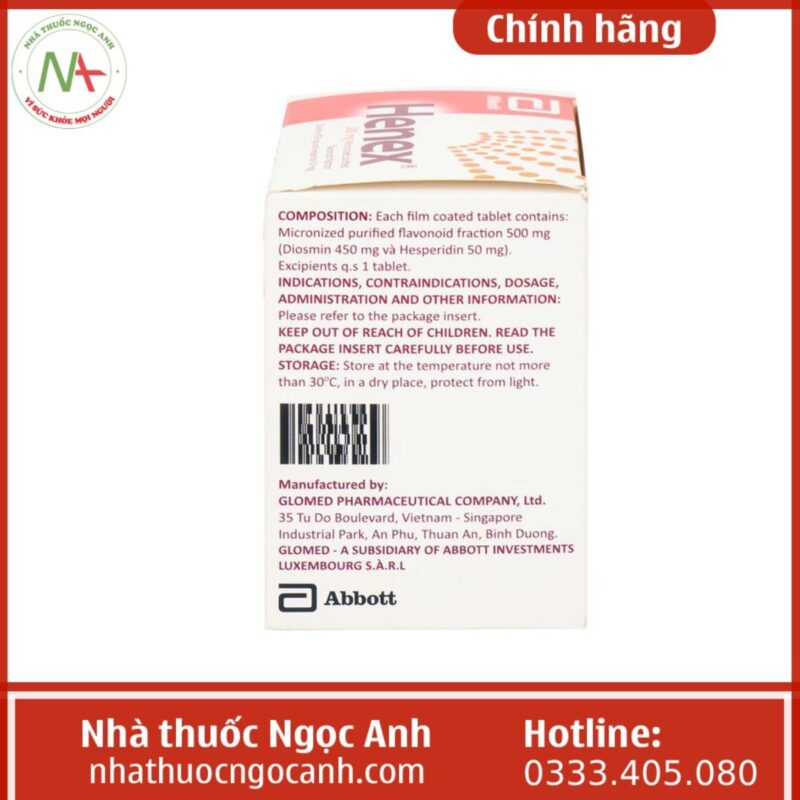 Thuốc Henex 500 mg là thuốc gì, giá bao nhiêu, mua ở đâu