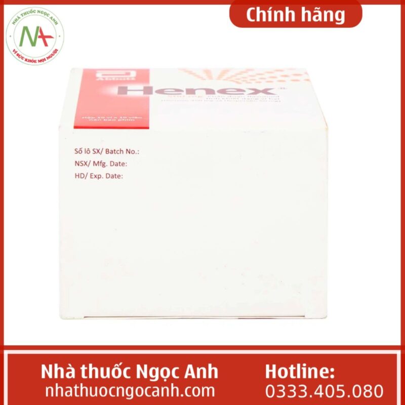 Thuốc Henex 500 mg là thuốc gì, giá bao nhiêu, mua ở đâu