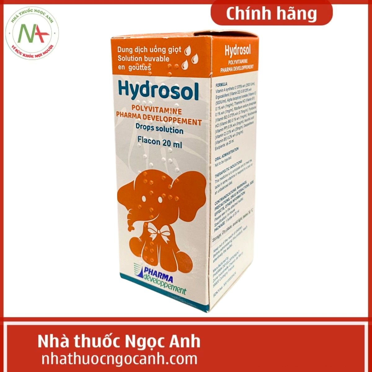 Thuốc Hydrosol Polyvitamine Pharma Developpement giá bao nhiêu, mua ở đâu?