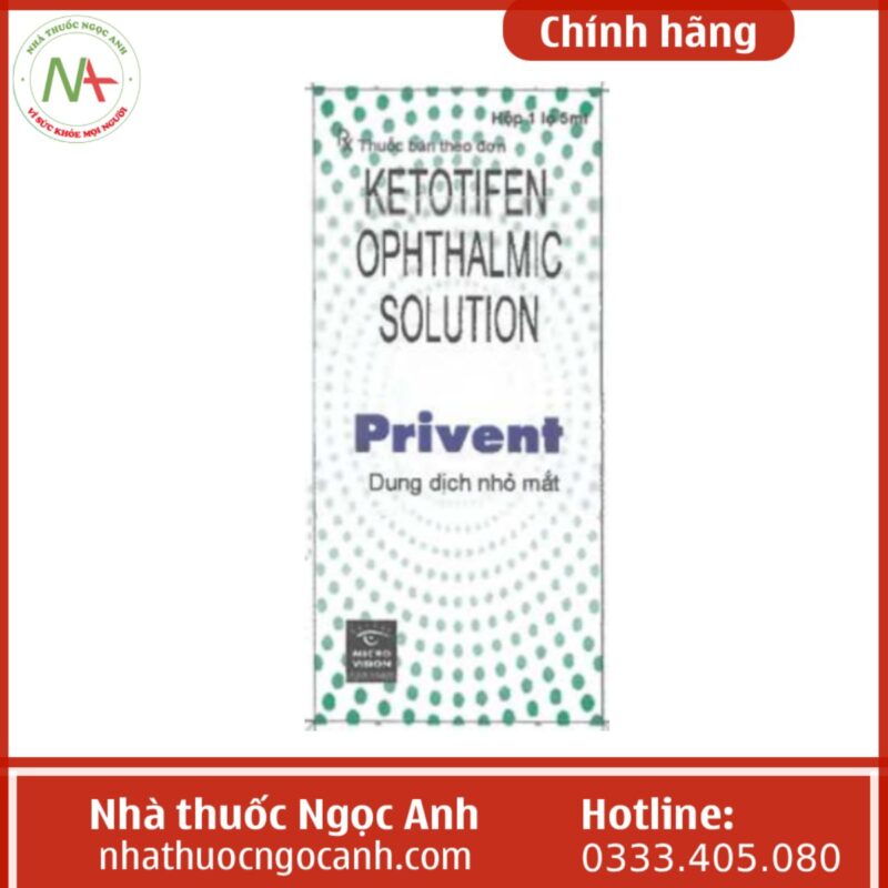 Thuốc Privent có tác dụng gì? giá bao nhiêu? giá bao nhiêu