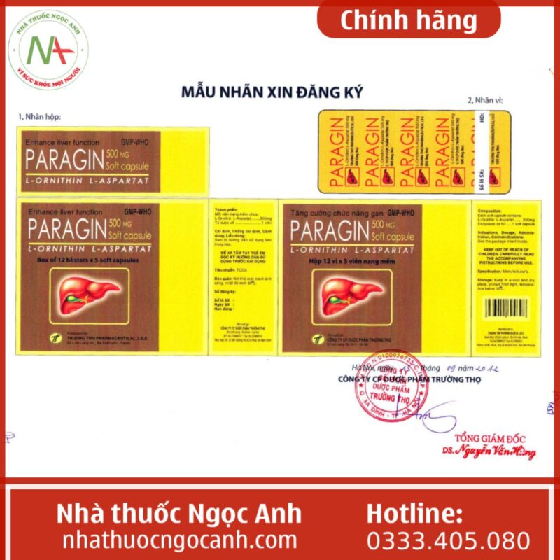 Thuốc Paragin 500mg có tác dụng gì? giá bao nhiêu? mua ở đâu