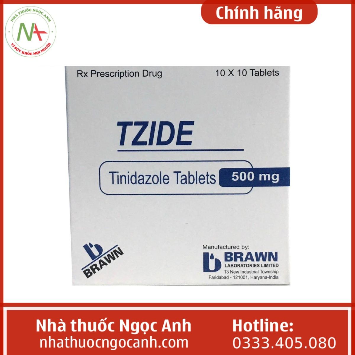 Thuốc Tzide 500 mg có tác dụng gì, giá bao nhiêu, mua ở đâu