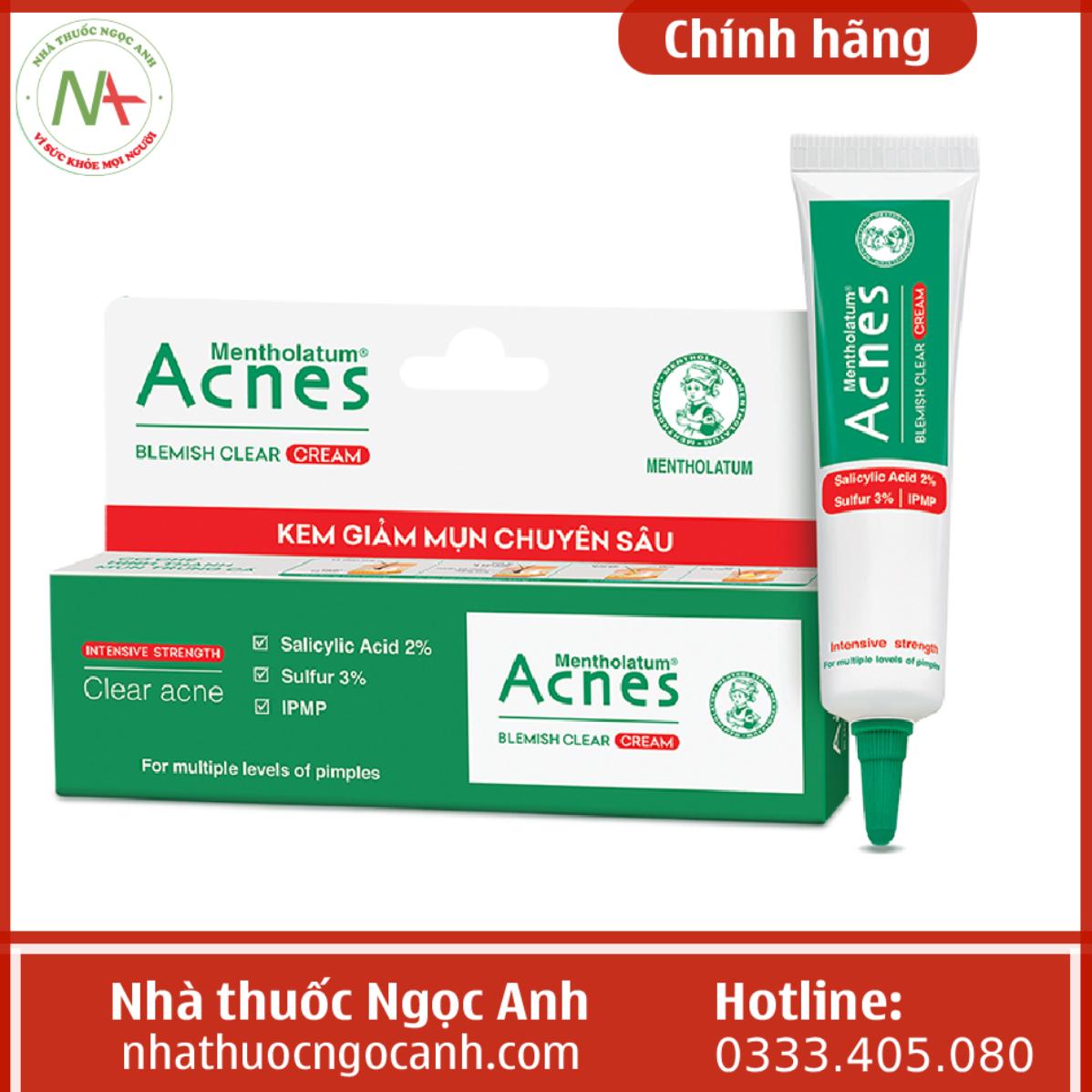 Acnes Blemish Clear Cream là thuốc gì? Giá bao nhiêu? Mua ở đâu?