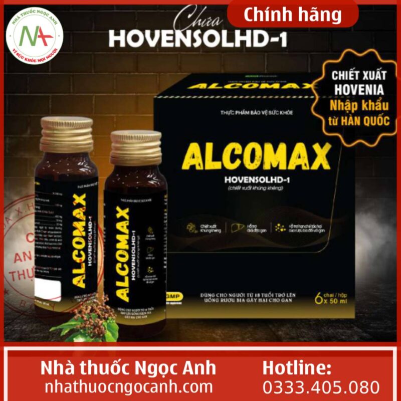 Thuốc giải rượu Alcomax có tốt không, giá bao nhiêu, mua ở đâu?