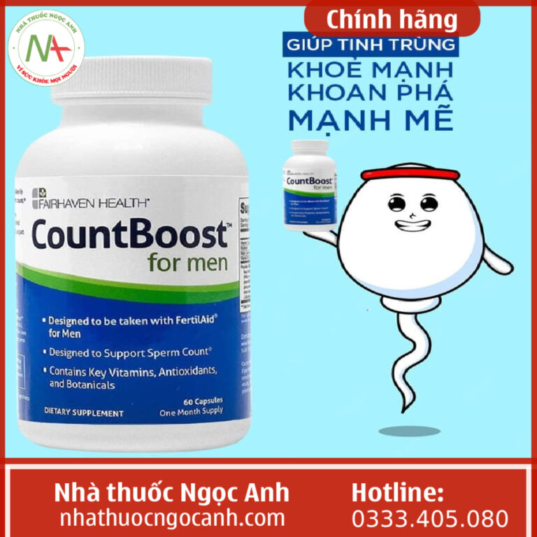 Thuốc CountBoost For Men là thuốc gì, giá bao nhiêu? Mua ở đâu?
