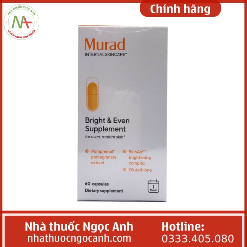 Viên uống chống nắng Murad Bright & Even Supplement có tốt không, giá ...