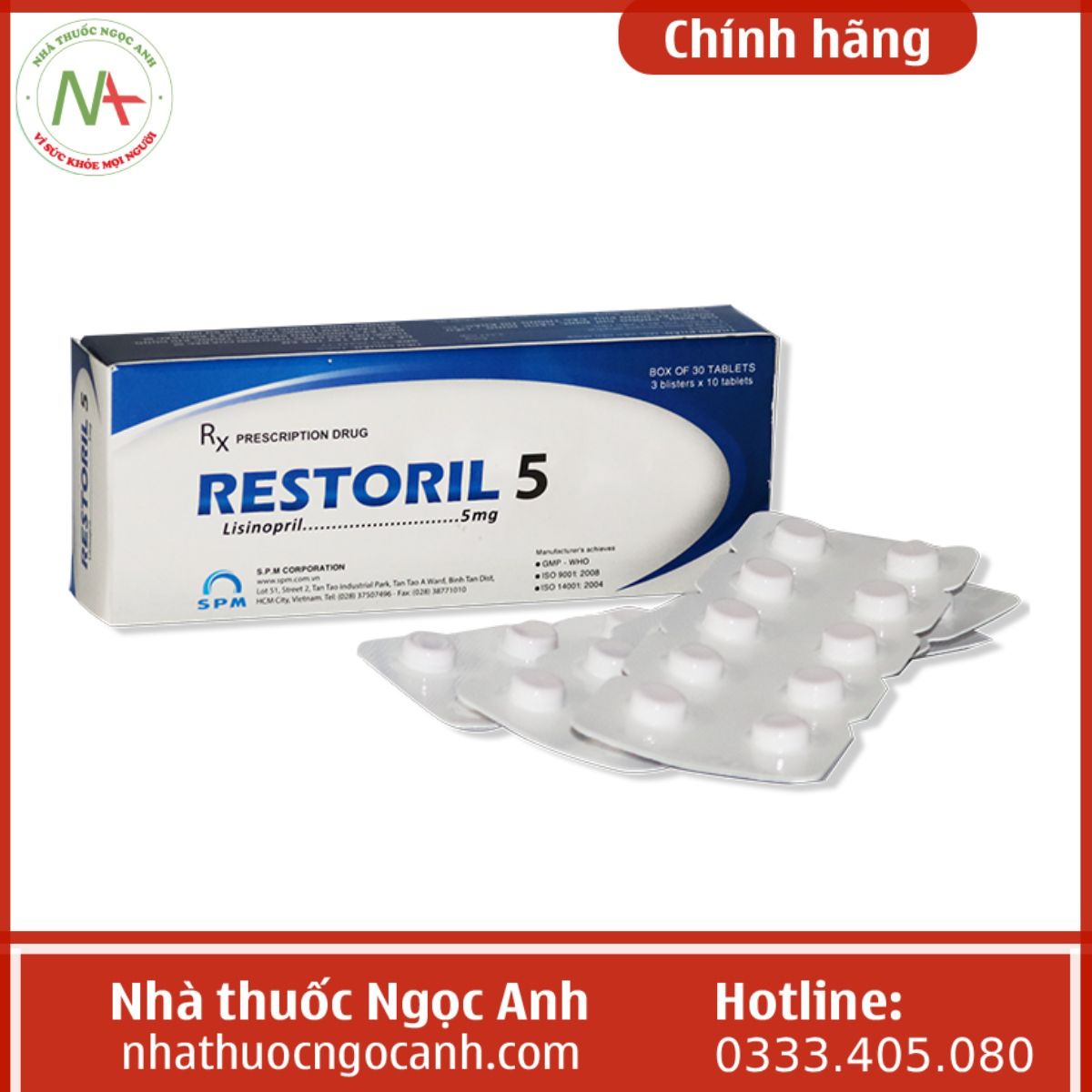 Thuốc Restoril 5mg là thuốc gì, giá bao nhiêu, mua ở đâu