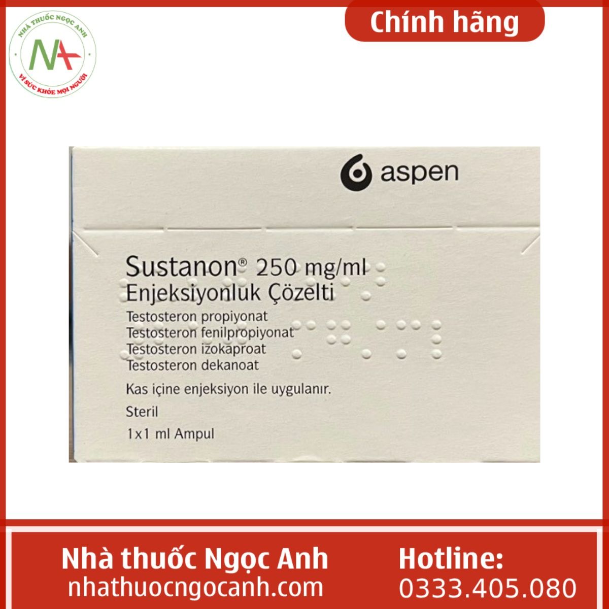 Thuốc Sustanon 250 Aspen giá bao nhiêu, mua ở đâu tốt nhất