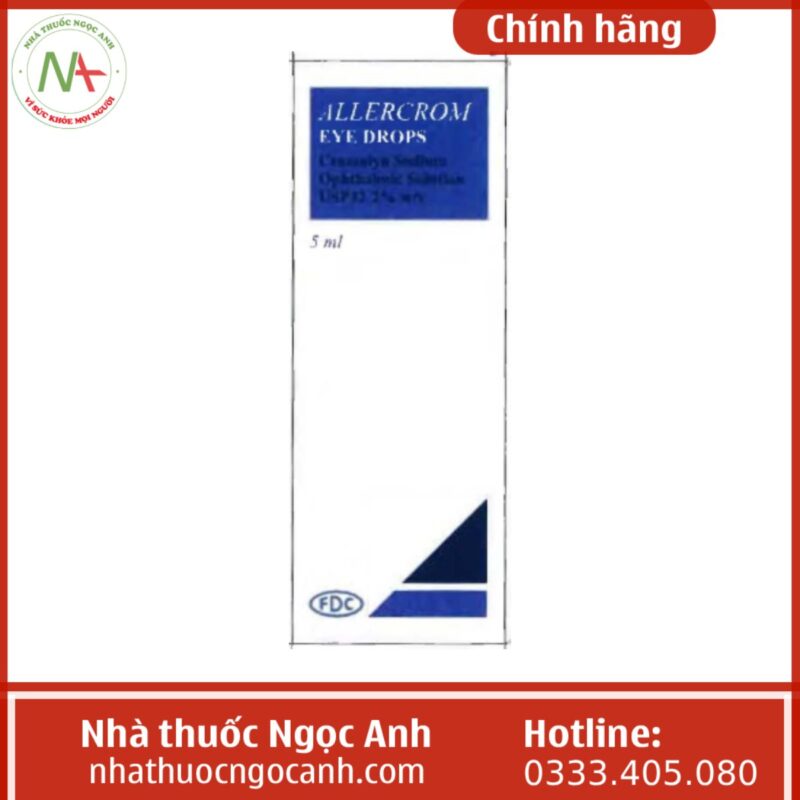 Thuốc Allercrom Eye Drops có tác dụng gì? giá bao nhiêu? mua ở đâu