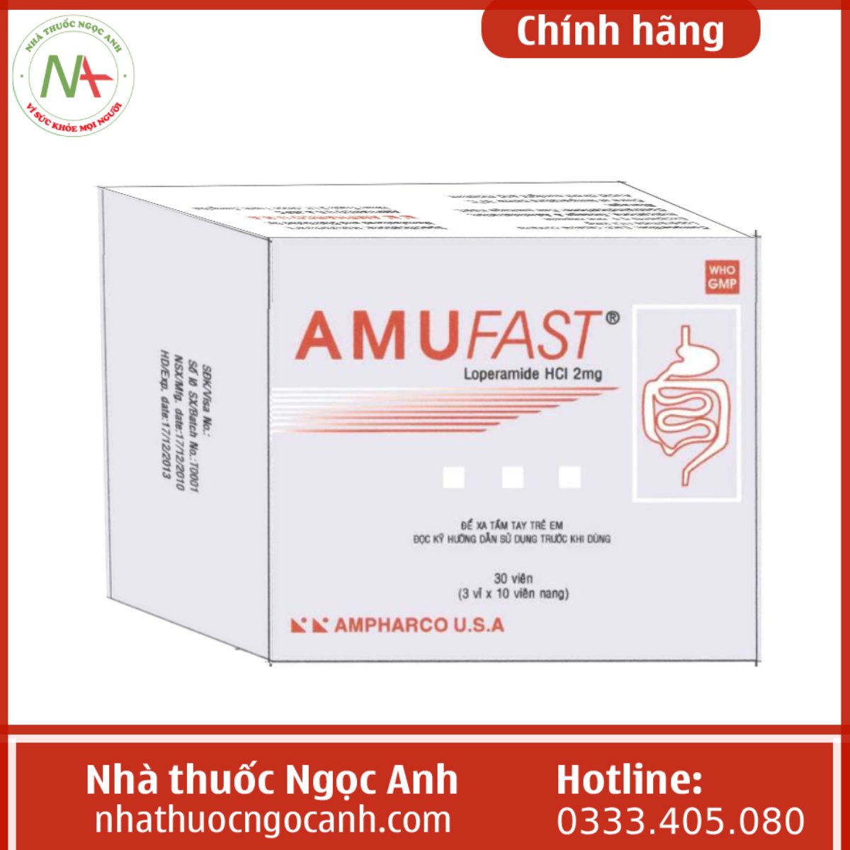 Thuốc Amufast có tác dụng gì? Giá bao nhiêu? Mua ở đâu