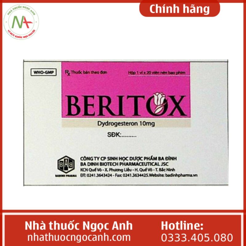 Thuốc Beritox có tác dụng gì? giá bao nhiêu? mua ở đâu