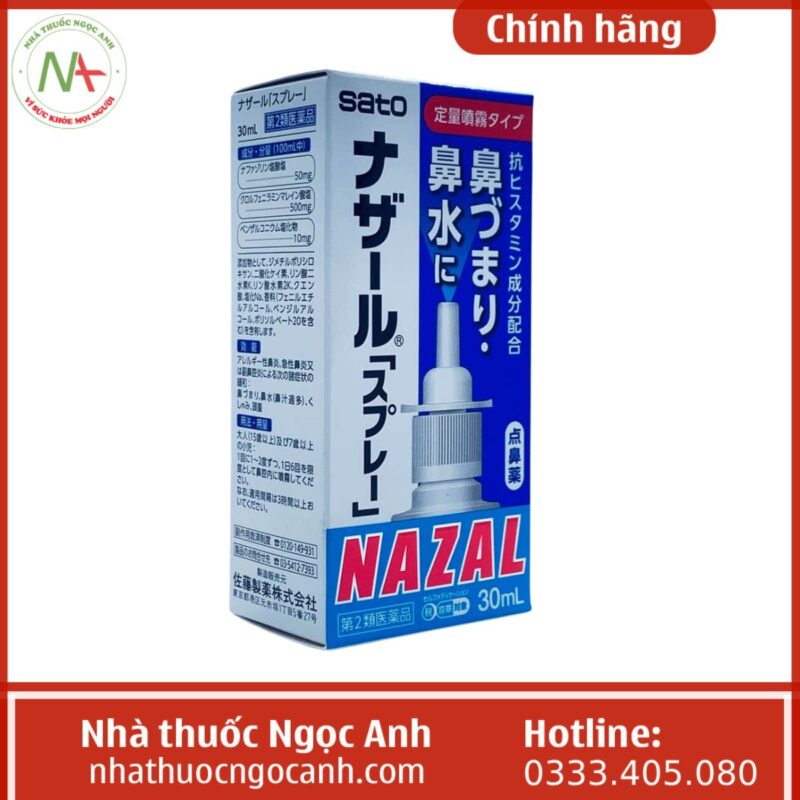 Thuốc xịt mũi Nazal Nhật có tốt không, giá bao nhiêu, mua ở đâu