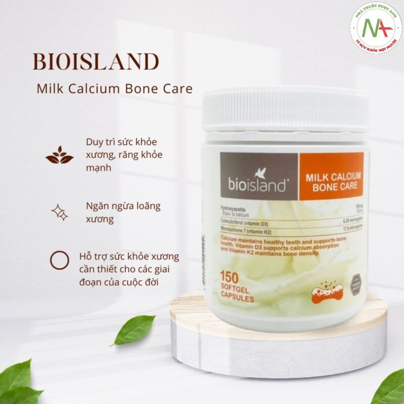 Bioisland Milk Calcium Bone Care uống như thế nào, cách uống cho bà bầu?