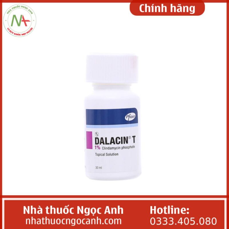 Thuốc bôi trị mụn Dalacin T 1% Pfizer 30ml giá bao nhiêu, mua ở đâu?