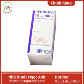 Dedrogyl 15mg/100ml là thuốc gì, uống khi nào, giá bao nhiêu, cách dùng?